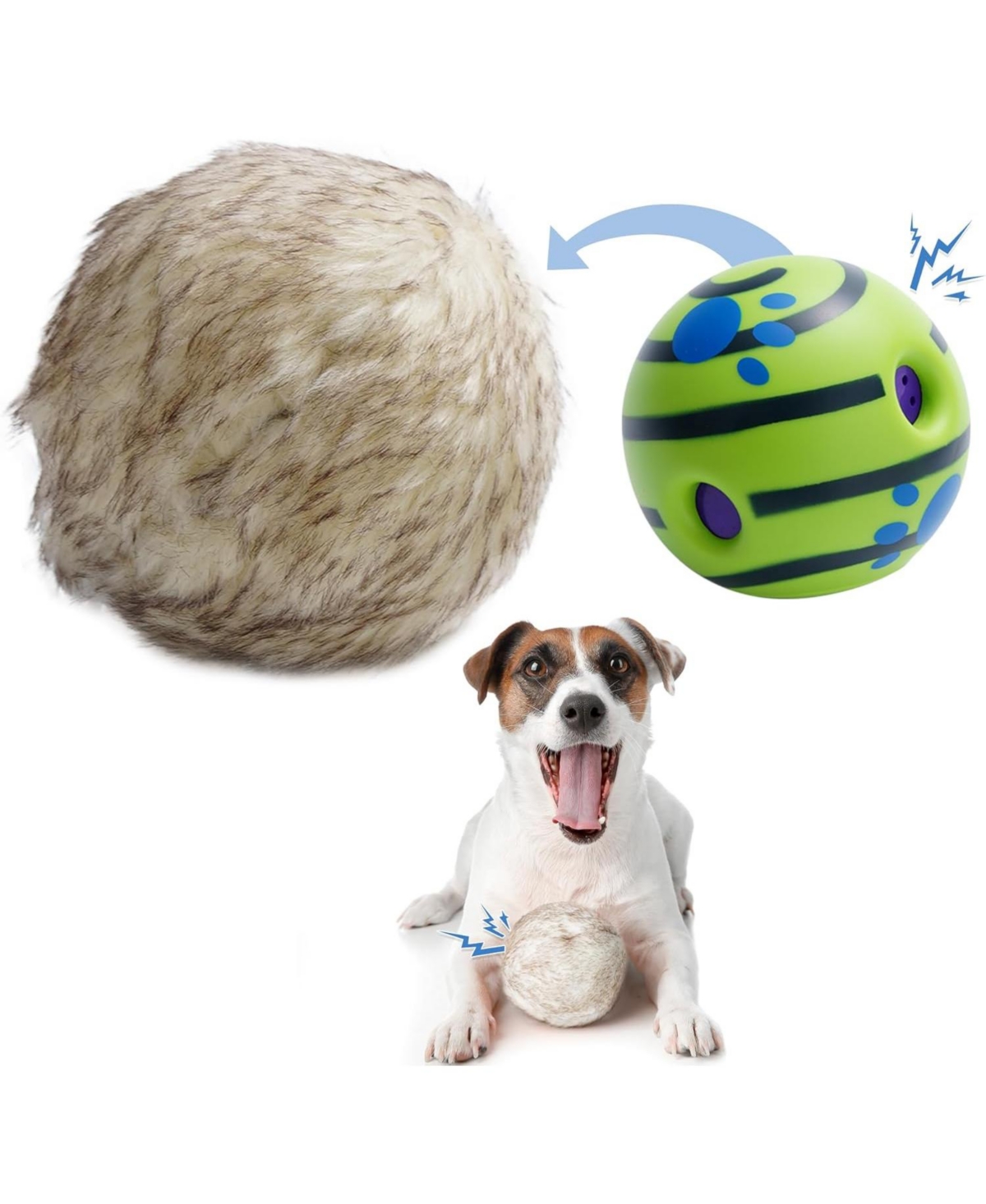 Click here for Nocciola Wobble Giggle Ball for Dogs Christmas gif... prices