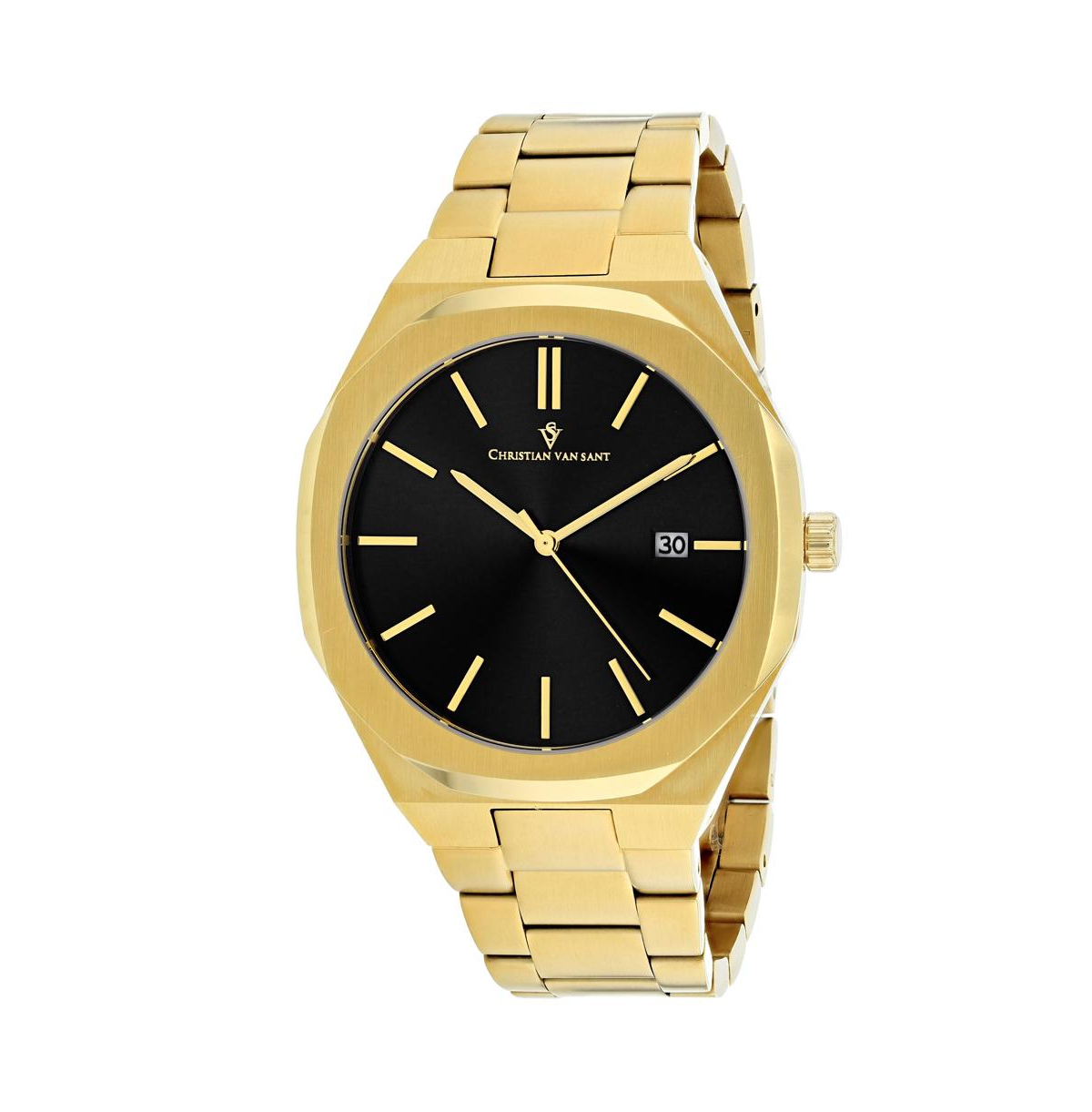 Click here for Christian Van Sant Mens Octavius Slim Black Dial W... prices