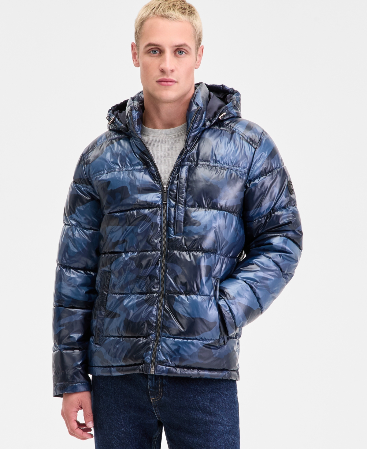 Click here for Michael Kors Mens Puffer Jacket - Navy Camo prices
