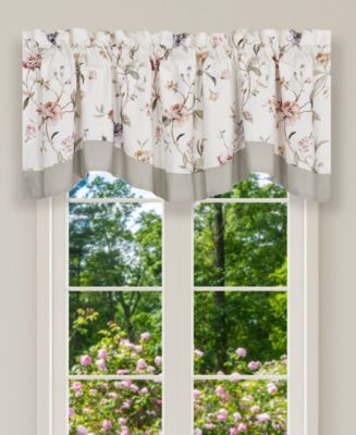 Piper & Wright Clarice Window Scallop Valance, 17" x 60" - Macy's