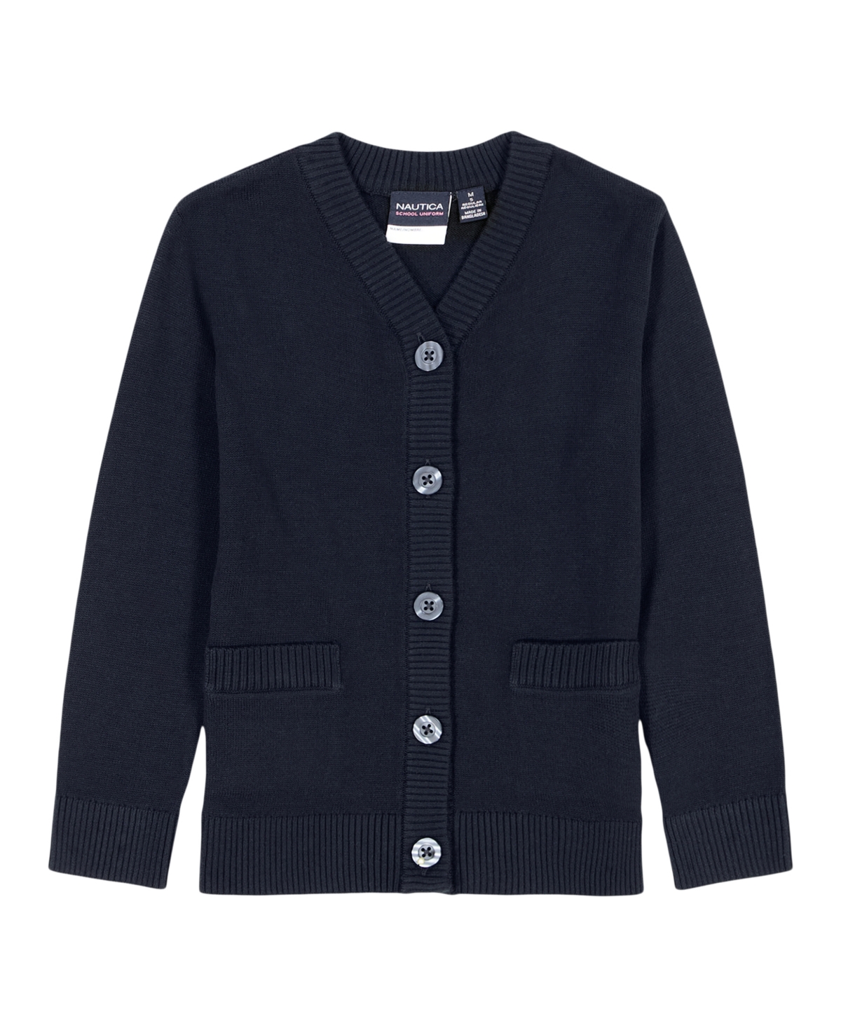 Click here for Nautica Little Girls Solid Cardigan Sweater - Navy prices