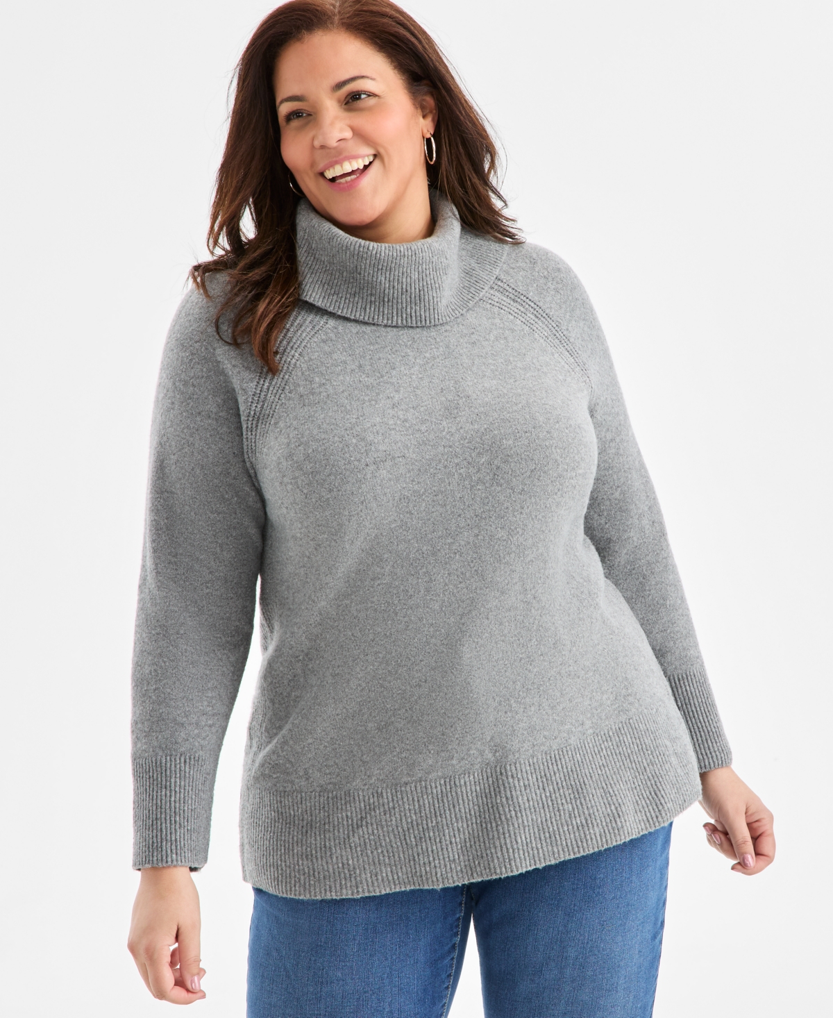 Click here for Style & Co Plus Size Cozy Cowl-Neck Long-Sleeve Sw... prices