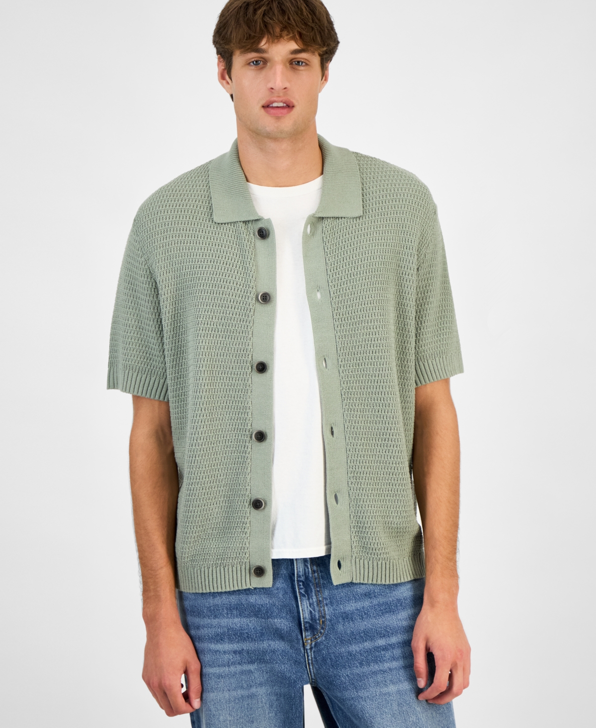 Click here for Sun + Stone Mens Short-Sleeve Cardigan  Macys Excl... prices