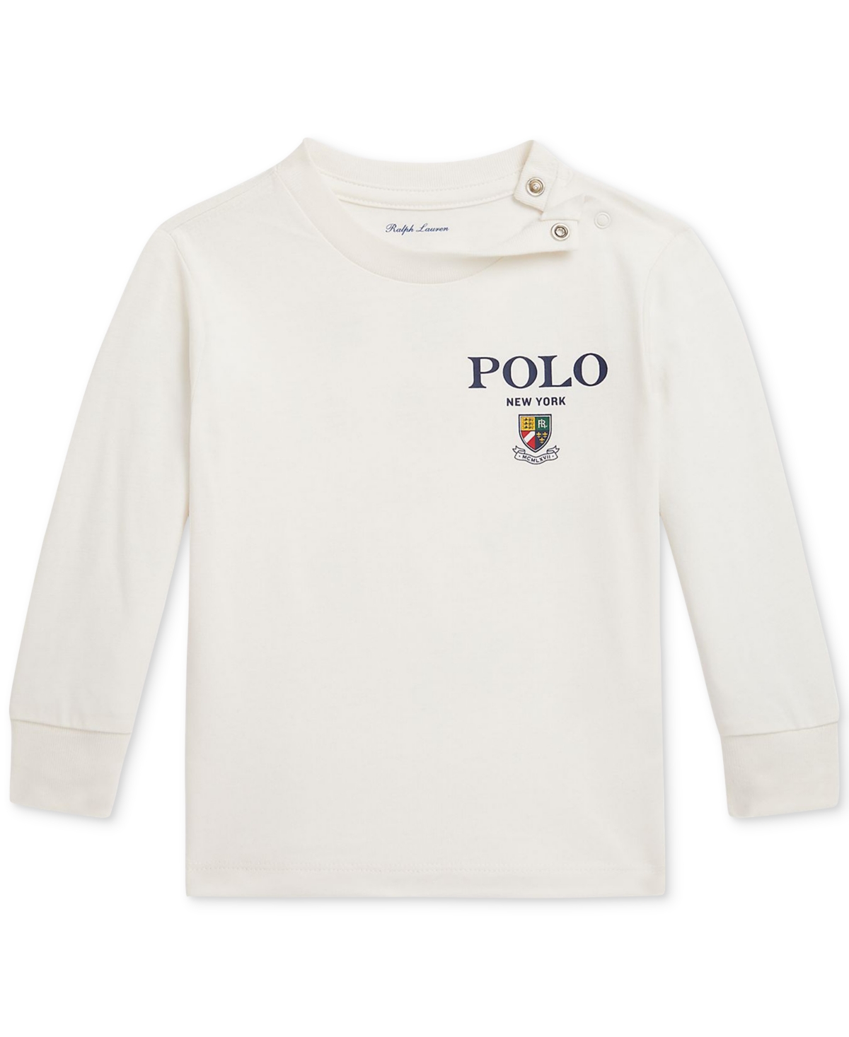 Click here for Polo Ralph Lauren Baby Boys Cotton Jersey Tee - Cr... prices