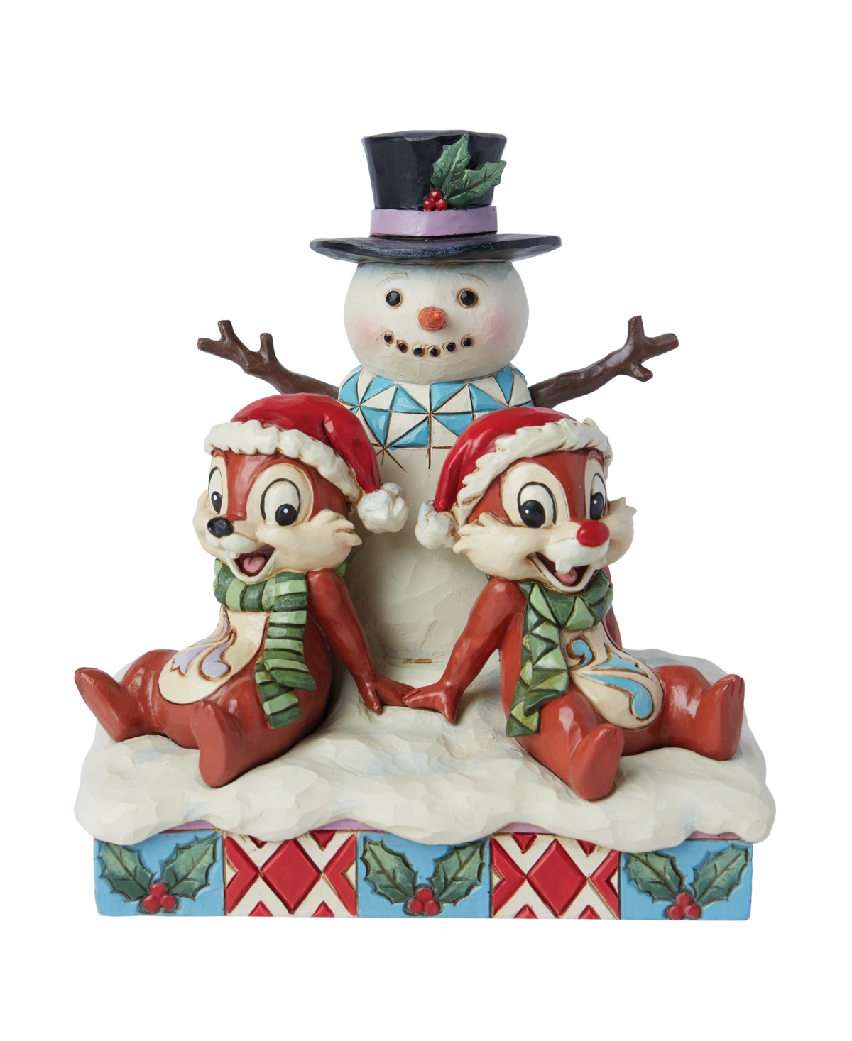 Click here for Jim Shore Chip and Dale with Snowman Figurine - Mu... prices