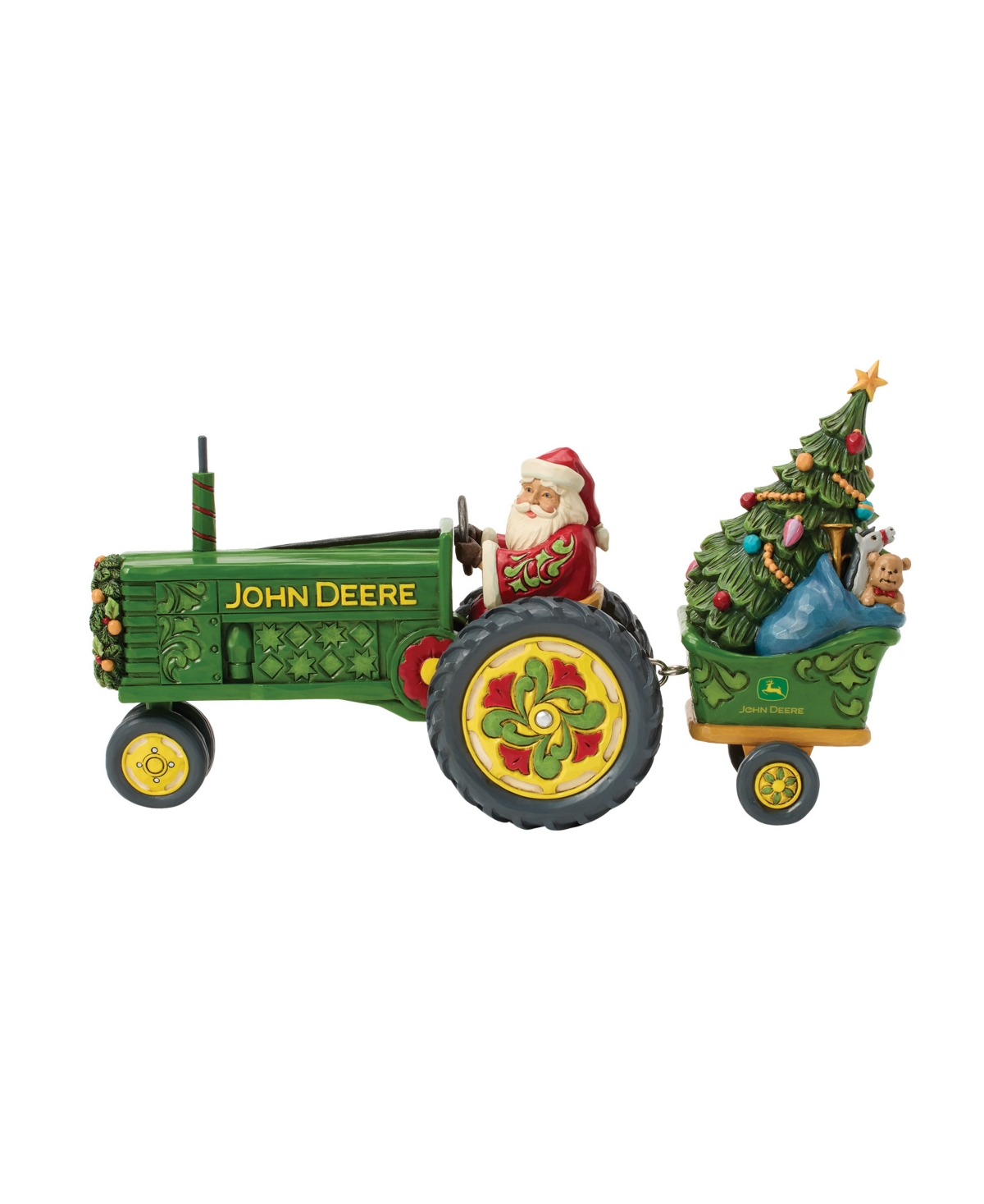 Click here for Jim Shore John Deere Santa On Tractor with Toys -... prices