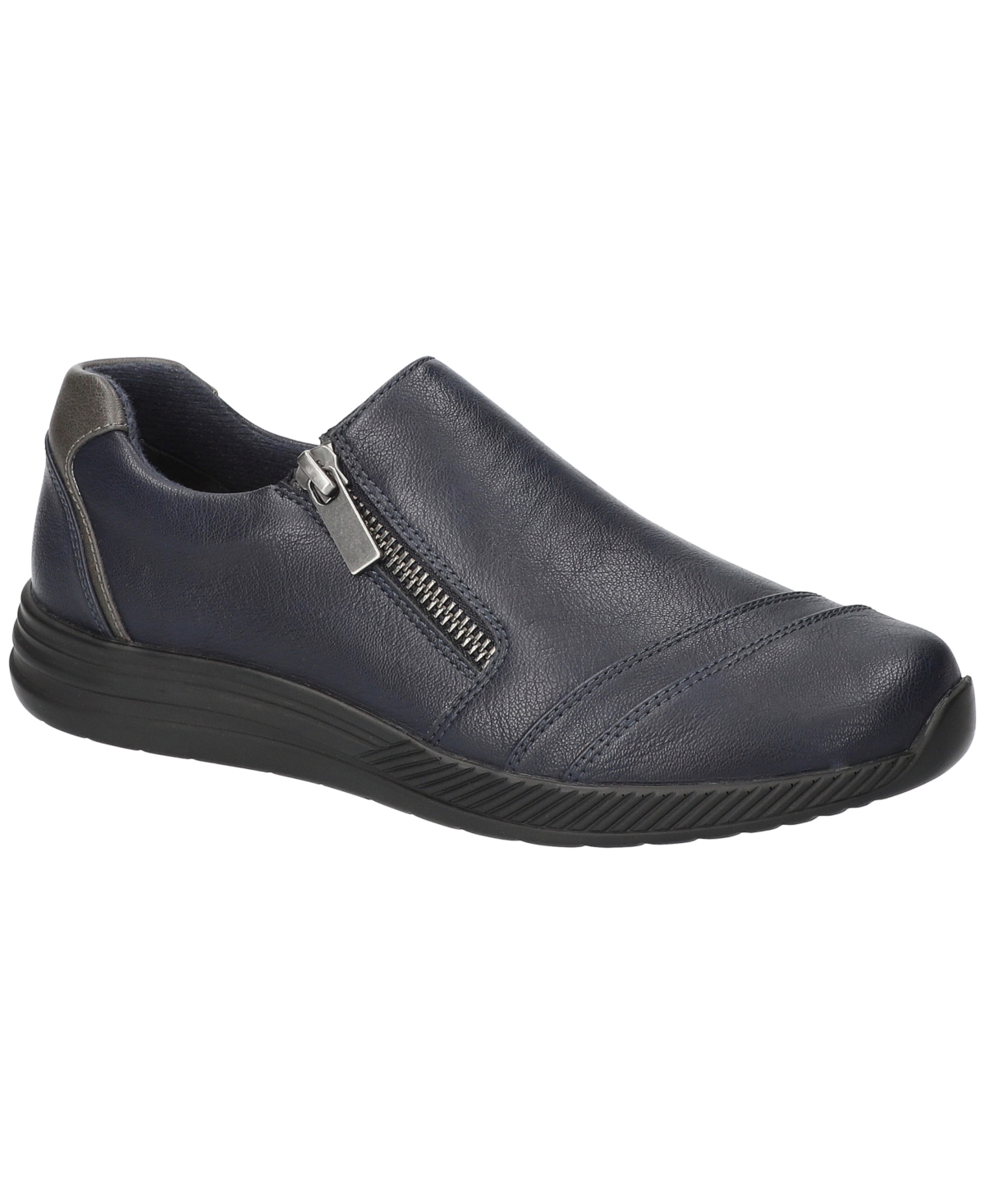 Click here for Easy Street Womens Karol Comfort Flats - Navy/Gray prices