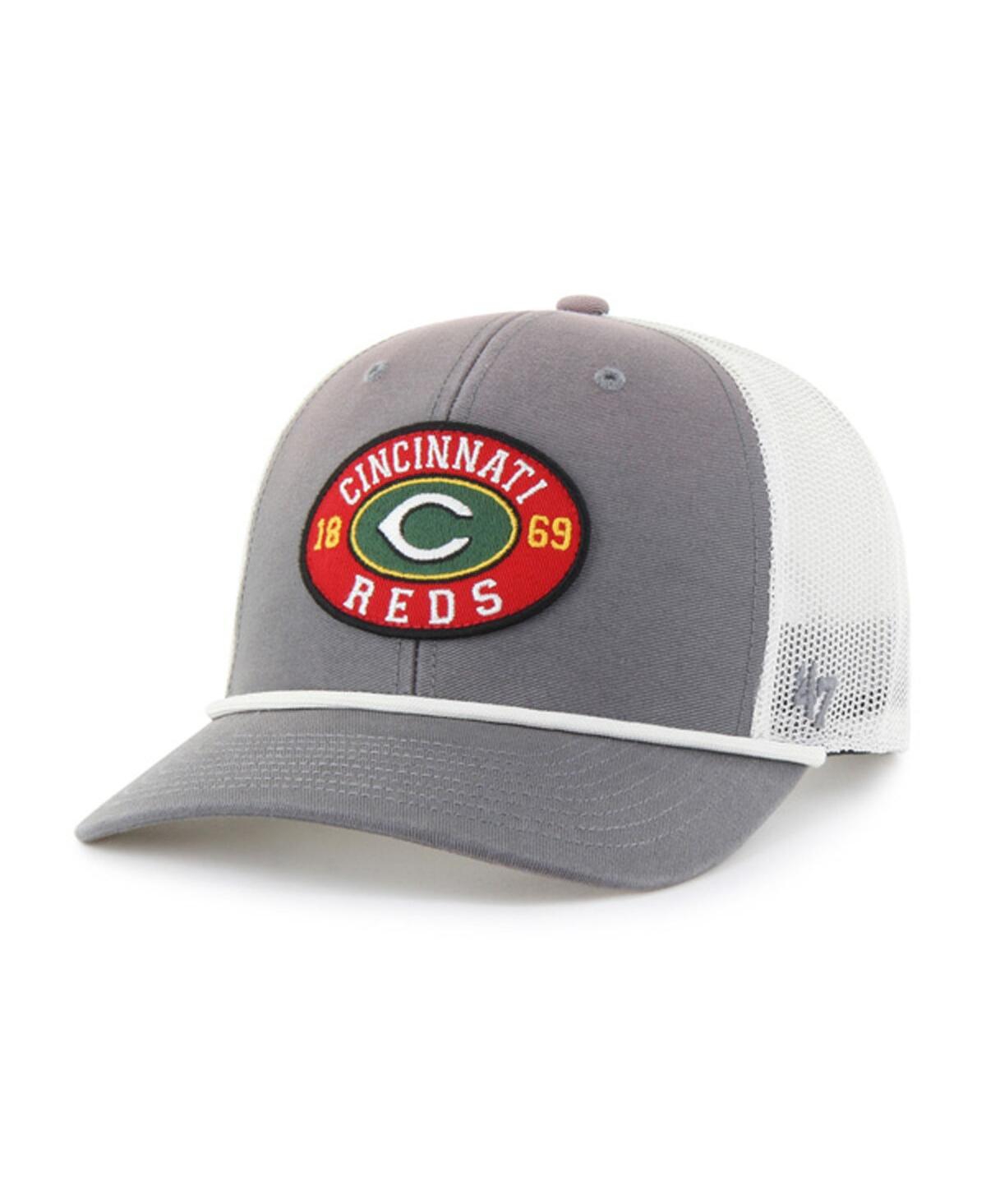 Click here for 47 Brand Mens Gray/White Cincinnati Reds Tide Swee... prices