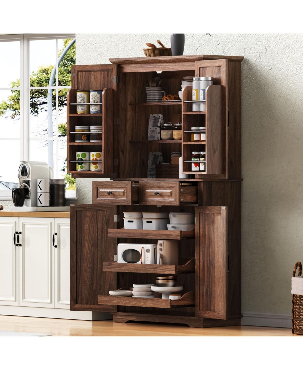 Click here for Streamdale Furniture 71" Farmhouse Pantry Cab... prices