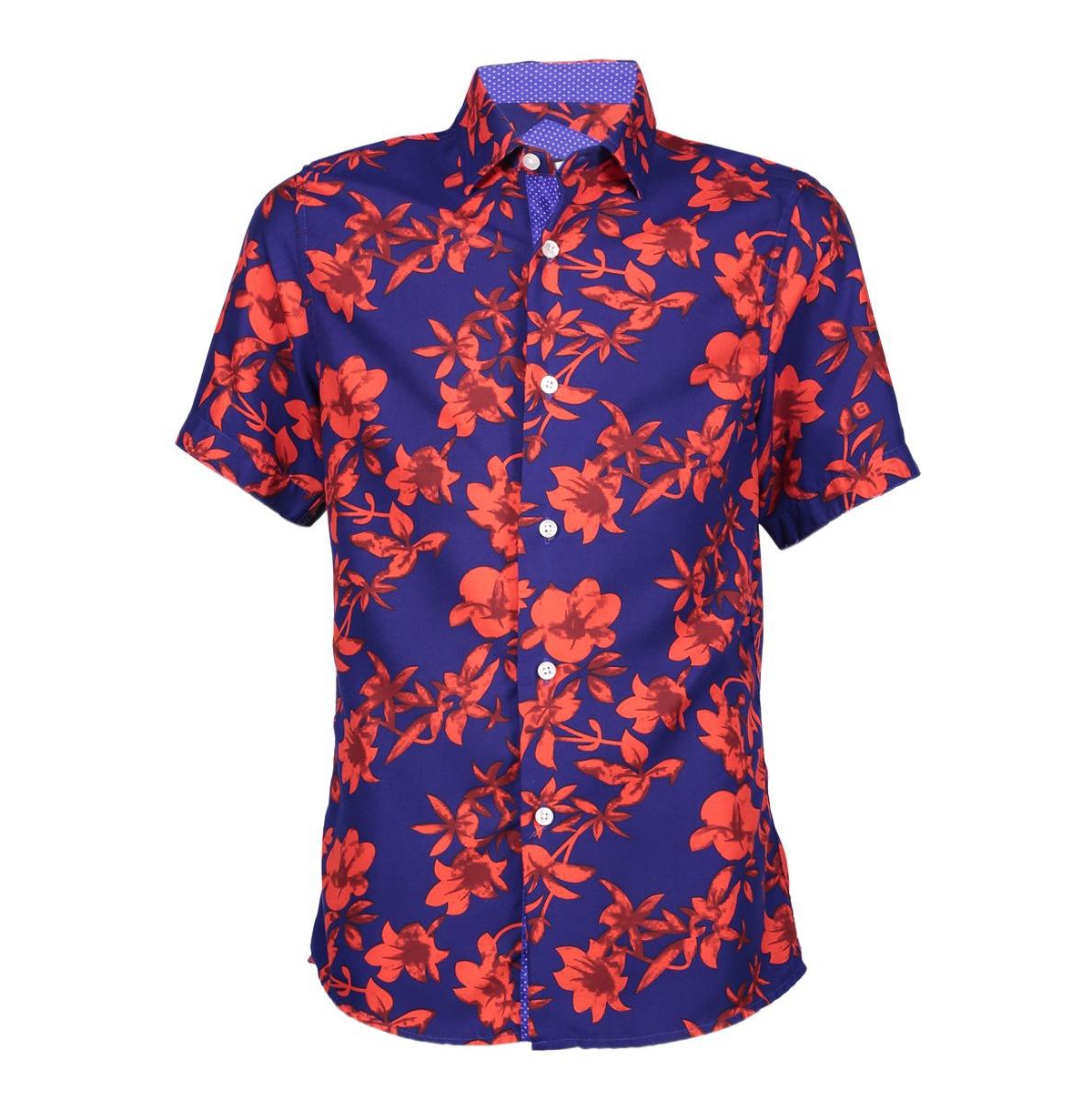 Click here for Elie Balleh Little Boys Navy Floral Short Sleeve B... prices