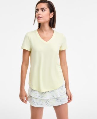 ID Ideology Women's V-Neck Performance T-Shirt, Created for Macy's - Macy's