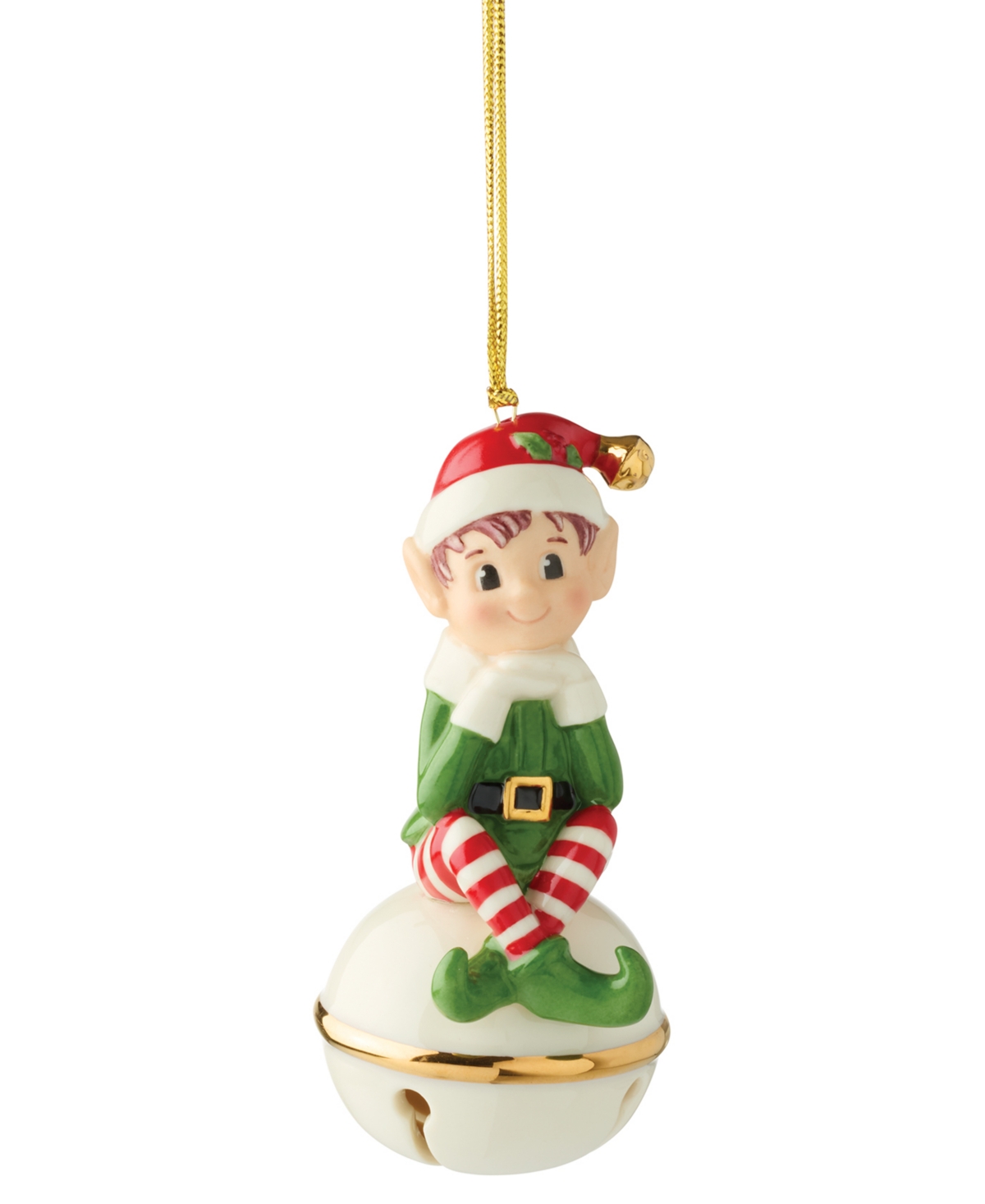 Click here for Lenox Christmas Elf Bell Ornament - Green prices