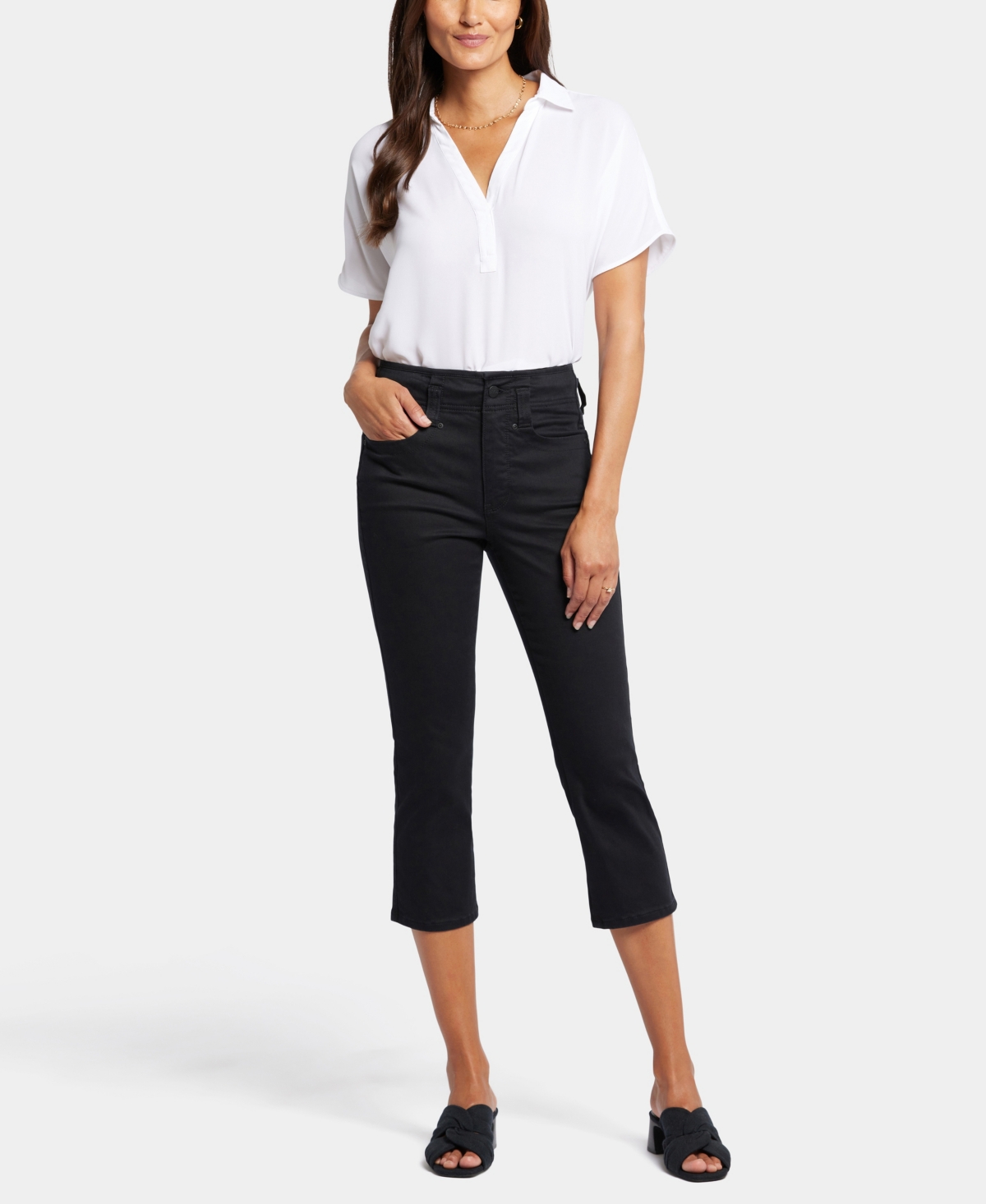 Click here for Nydj Petite Ami Skinny Capri Jeans - Black prices