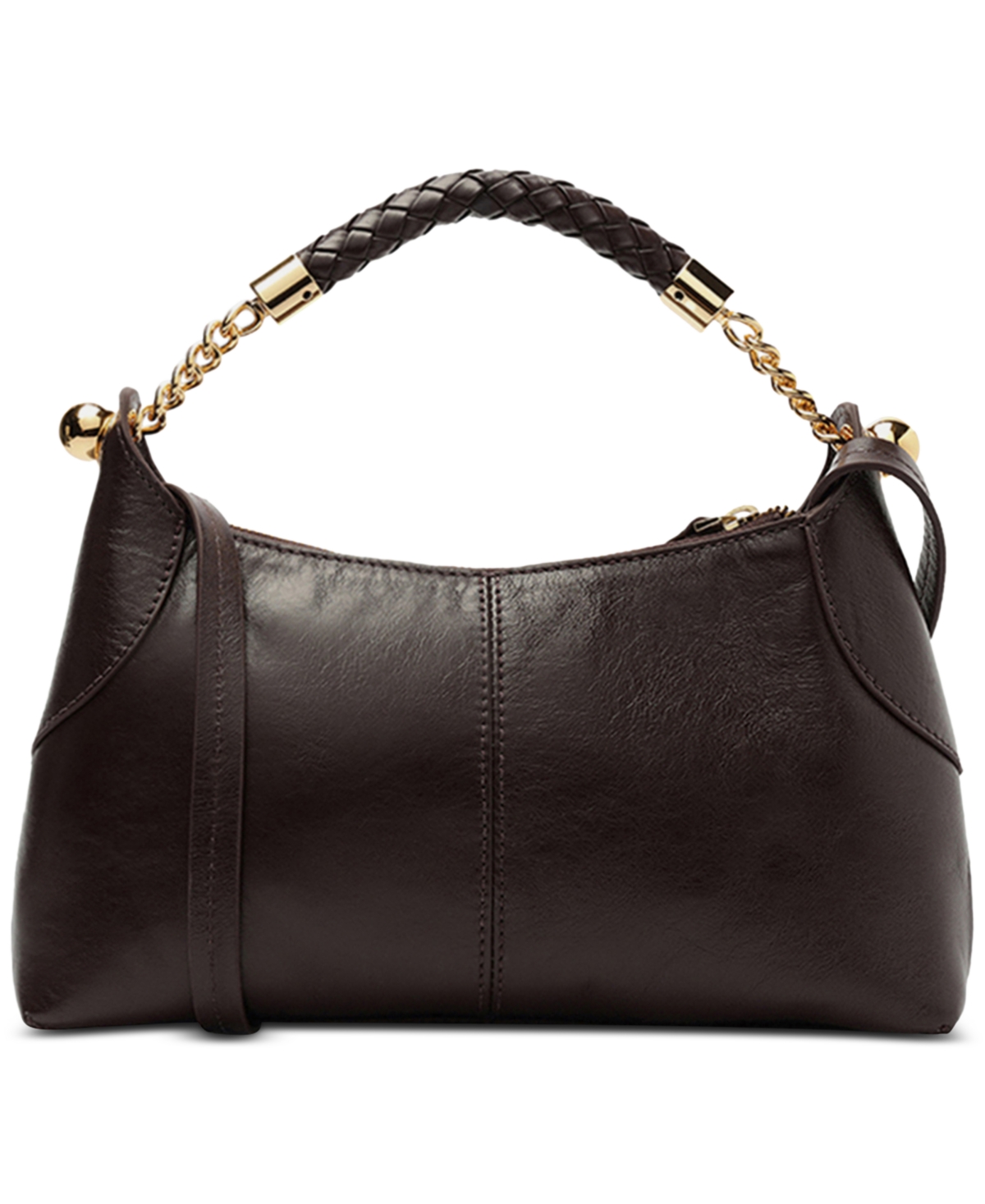 Click here for Arezzo Sloane Small Leather Crossbody - Grape Brow... prices