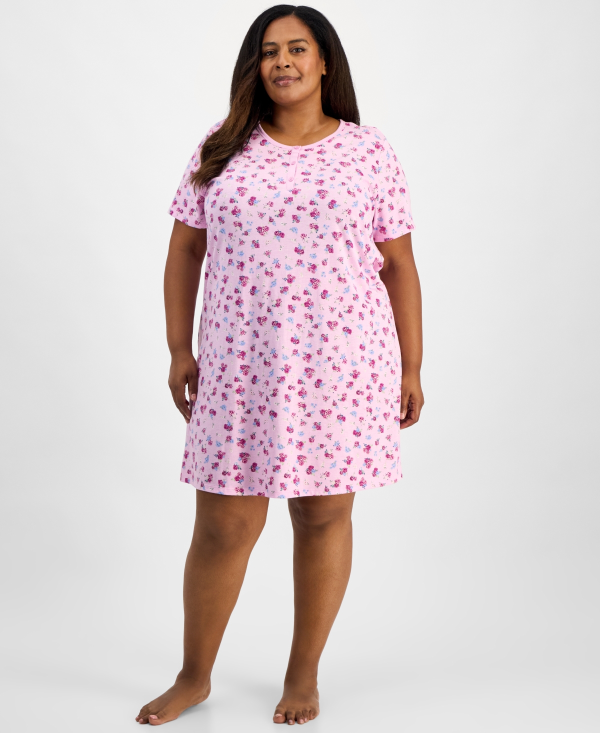 Click here for Charter Club Plus Size Cotton Essential Henley Sle... prices