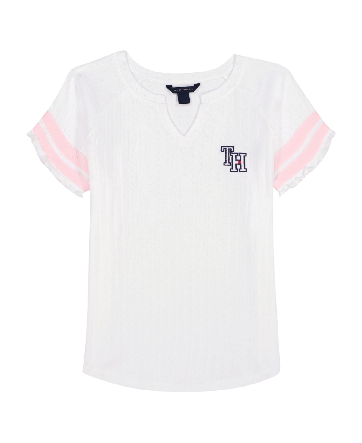 Click here for Tommy Hilfiger Big Girls Pointelle Short Sleeve T-... prices