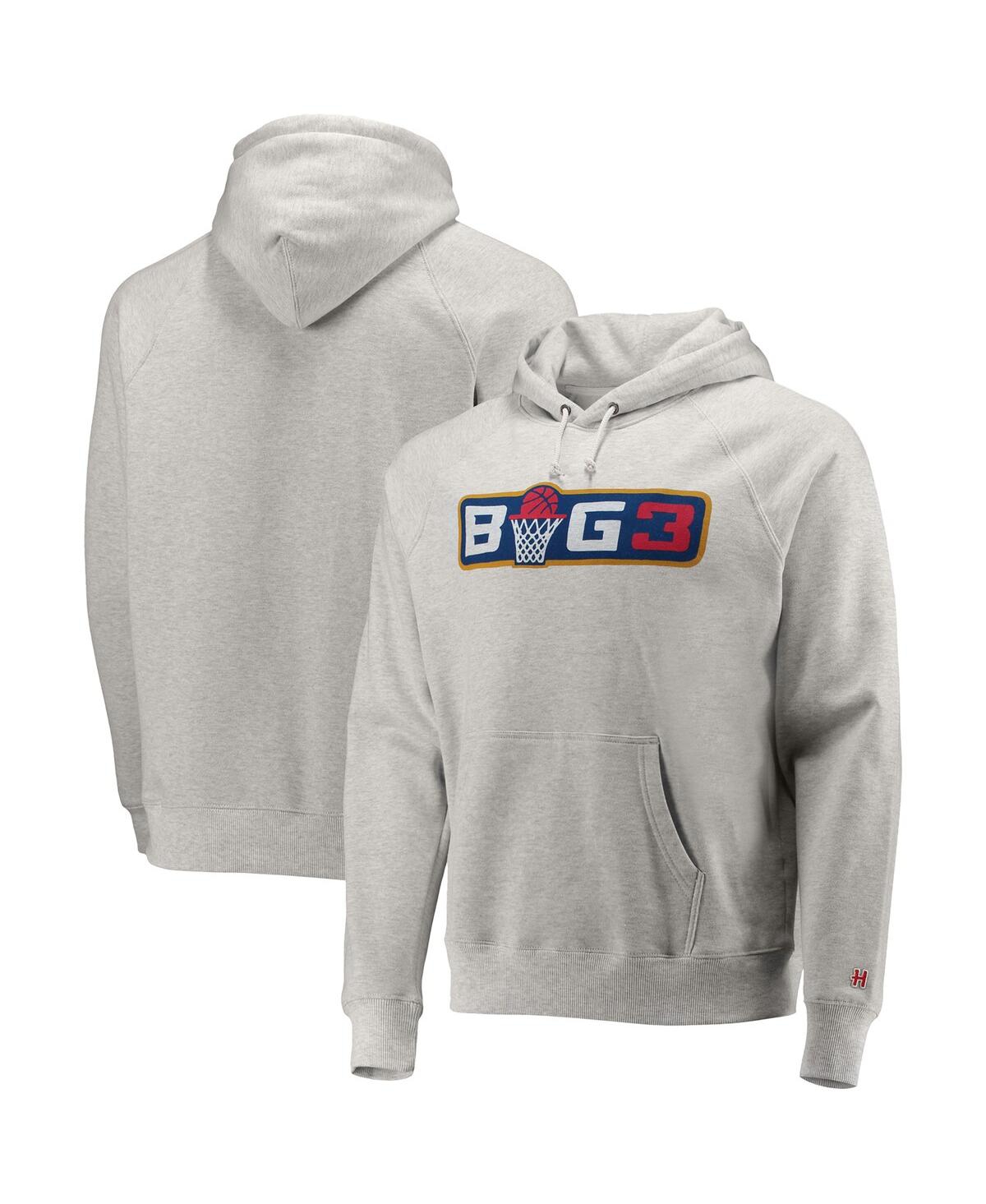 Click here for Homage Mens Gray BIG3 Raglan Tri-Blend Pullover Ho... prices