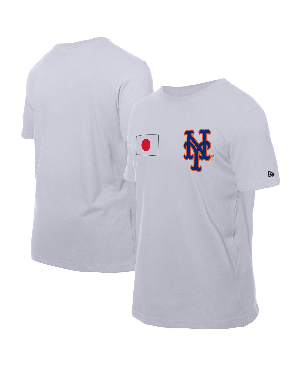 Click here for New Era Mens White New York Mets Japanese Flag T-S... prices