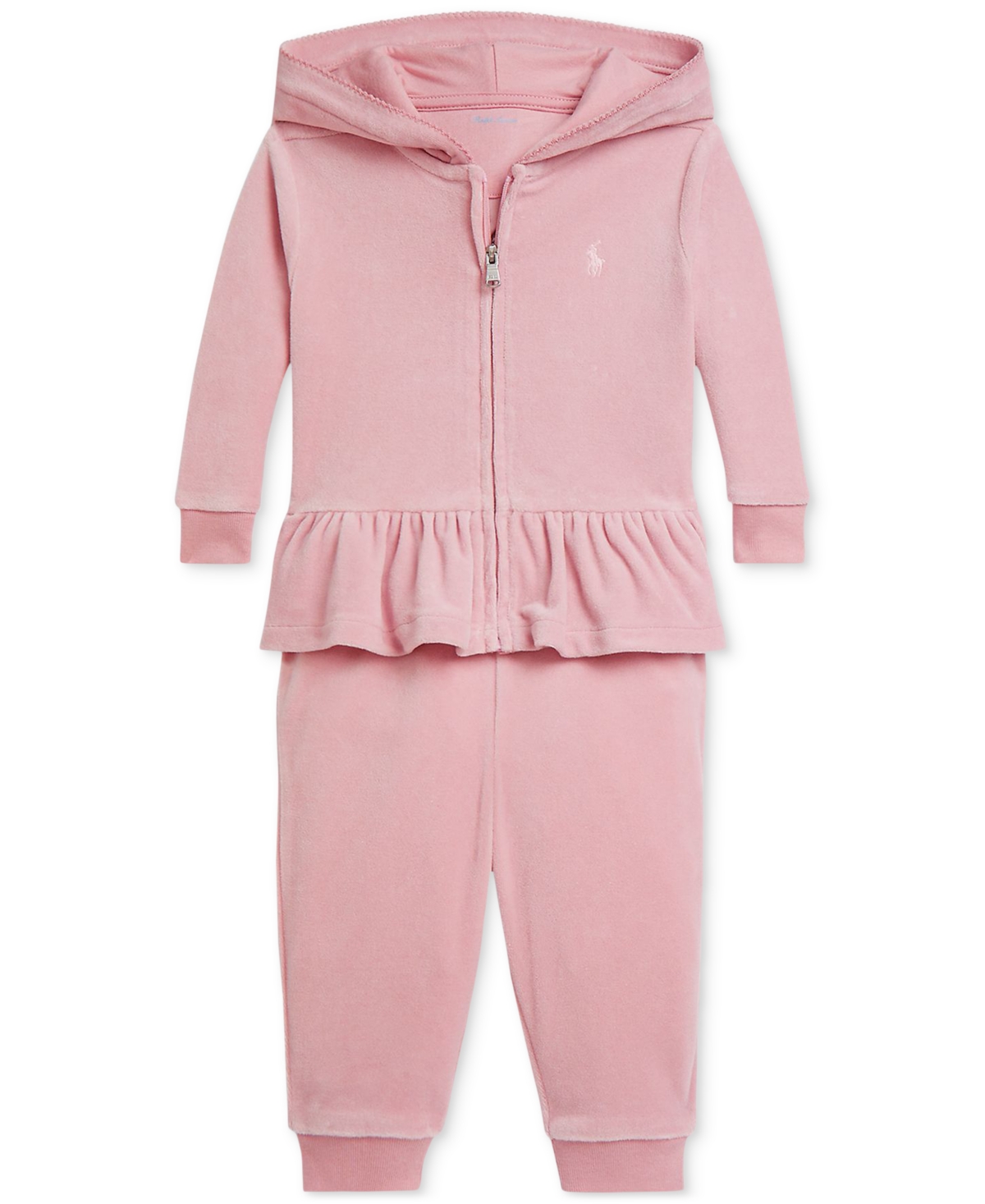 Click here for Polo Ralph Lauren Baby Girls Velour Hoodie & Jogge... prices