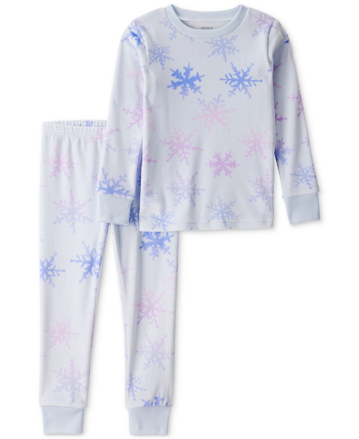Click here for Carters Toddler Girls Snowflake Tie-Dye Velour Lon... prices