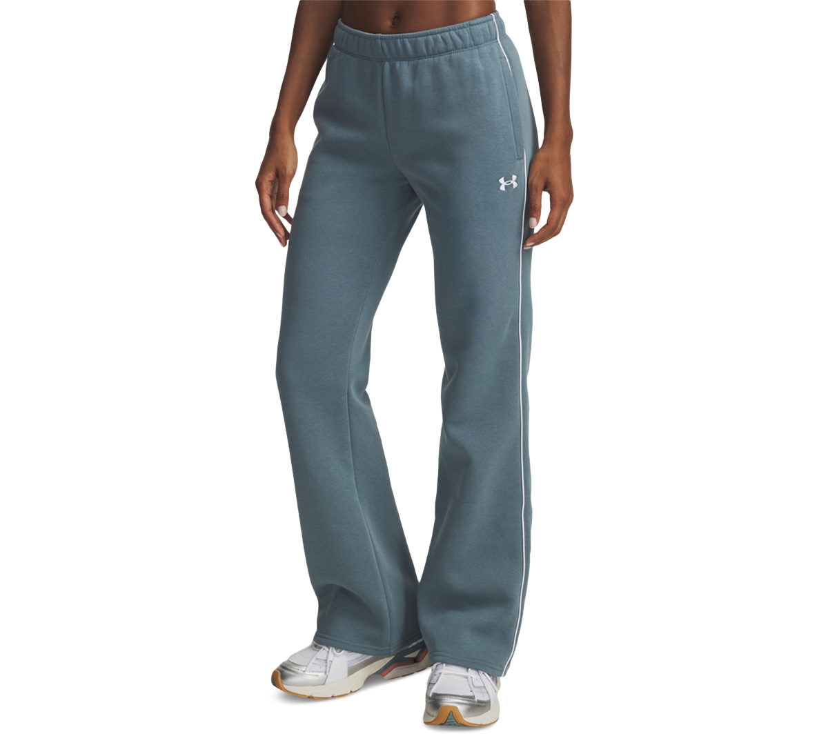 Click here for Under Armour Womens Rival Piped-Trim Pants - Jaspe... prices