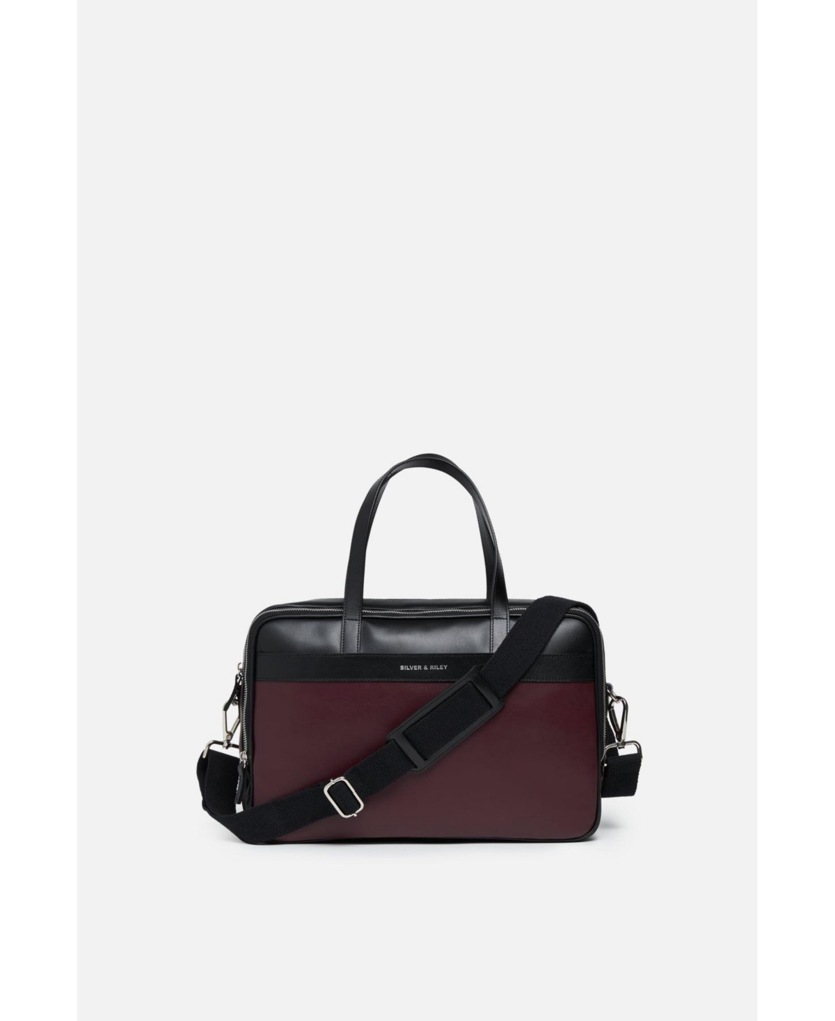 Click here for Geneva Leather Messenger Bag with handle in Wine P... prices