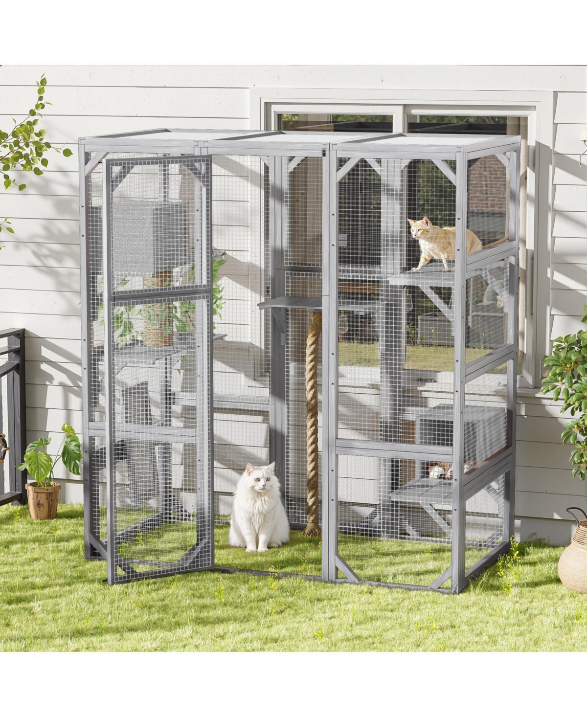 Click here for Streamdale Furniture Outdoor Cat House Catio with... prices