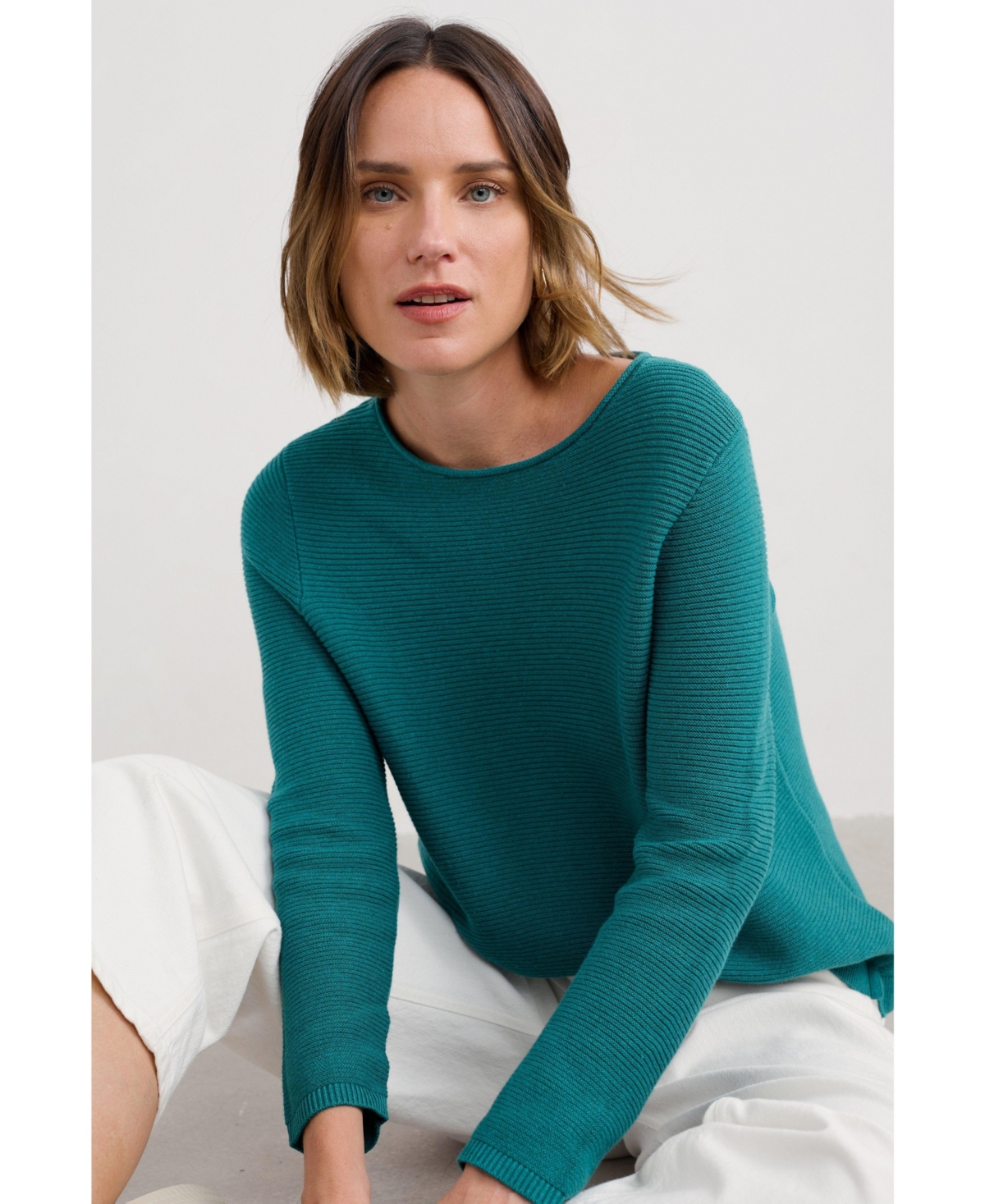 Click here for Seasalt Cornwall Womens Makers Sweater - Emulsion prices