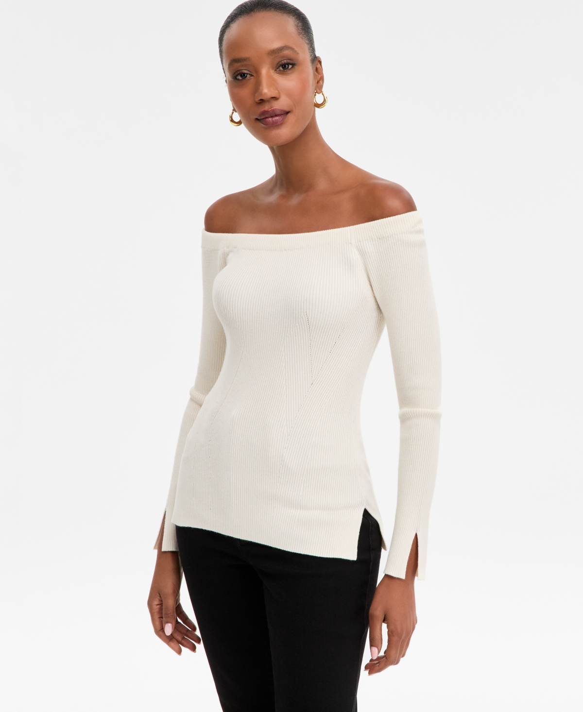 Click here for I.n.c. International Concepts Womens Wide-Neck Swe... prices