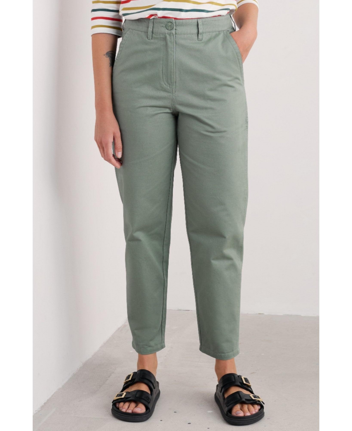 Seasalt Cornwall Womens Mor Path Pants - Balsam