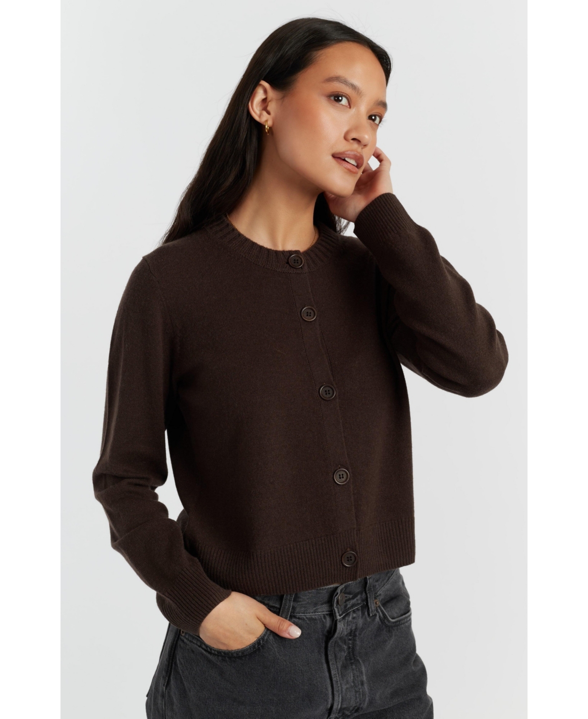 Click here for Chinti & Parker Womens Wool Cashmere Blend Crew Ne... prices