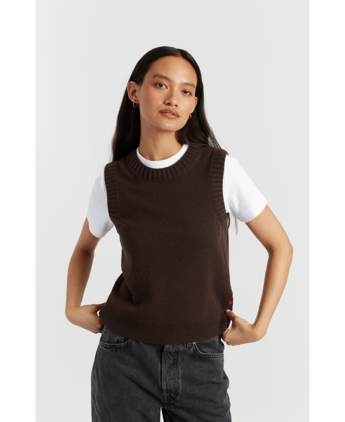 Click here for Chinti & Parker Womens Wool Cashmere Tank - Chocol... prices