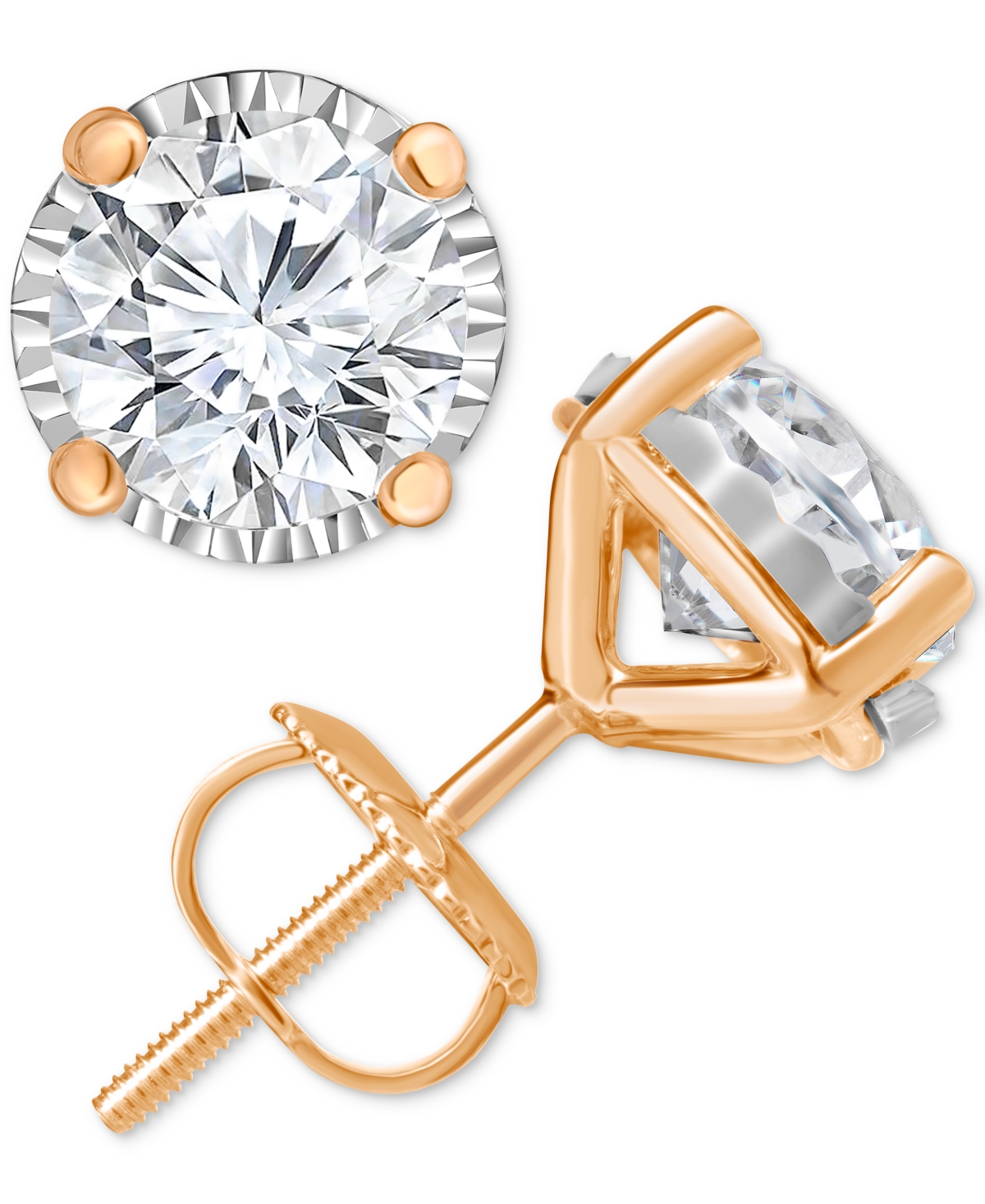 Click here for Lab Grown Diamond Stud Earrings (2 ct. t.w.) in 14... prices