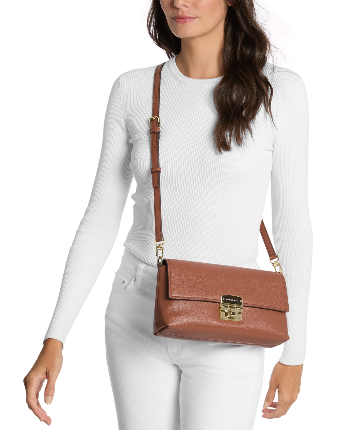 Click here for Michael Michael Kors Addie Small Leather Convertib... prices