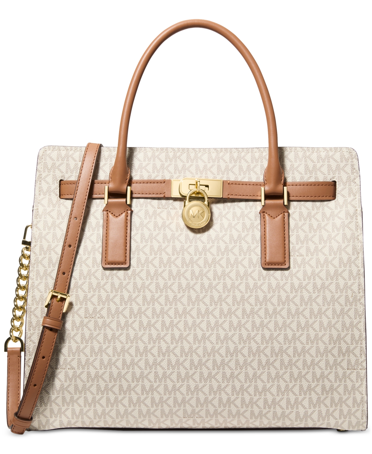 Click here for Michael Kors Hamilton Moderne Large Satchel - Vani... prices