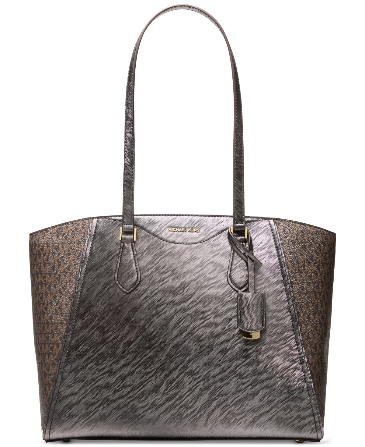 Click here for Michael Kors Taryn Large Leather Tote bag - Chocol... prices