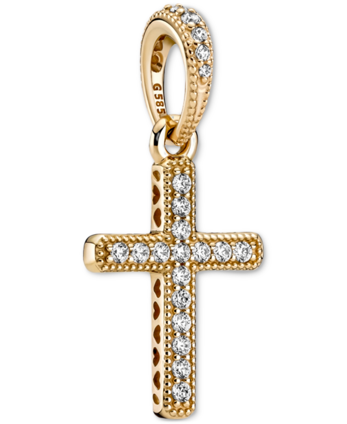 Click here for Pandora 14k Gold Cubic Zirconia Sparkling Cross Pe... prices