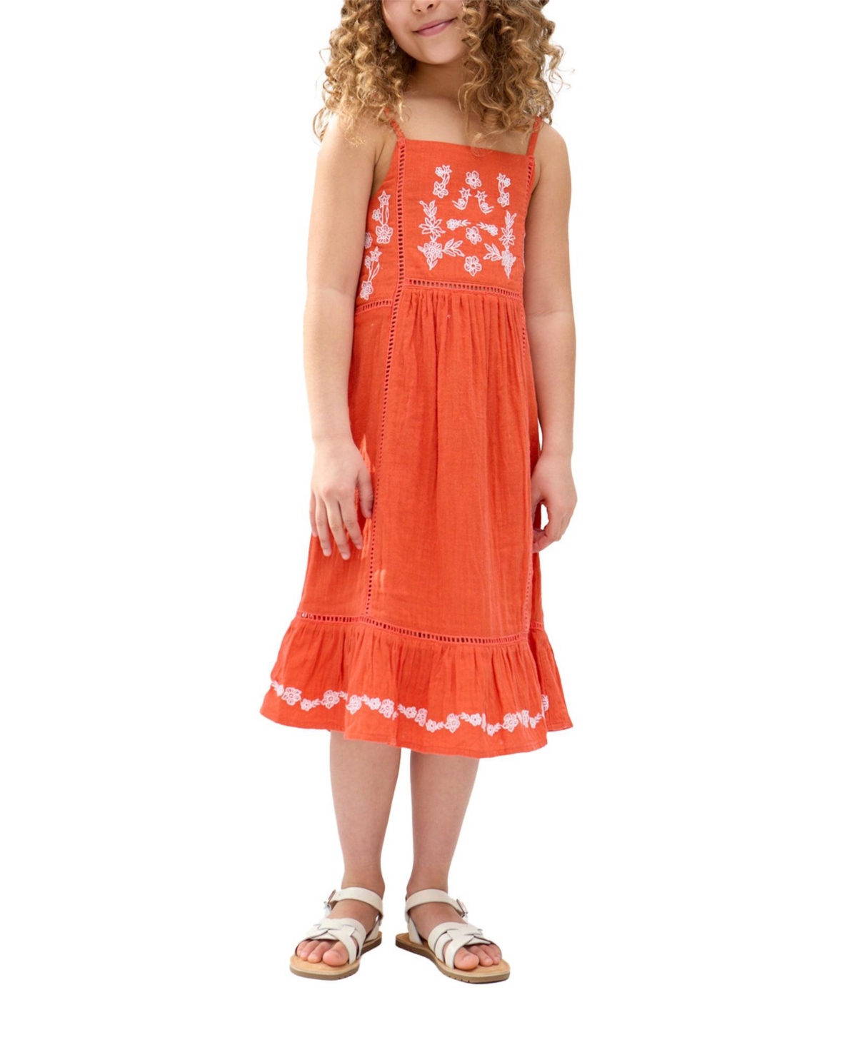 Click here for Raffya Kids Eina Ladder Insert Embroidered Dress -... prices