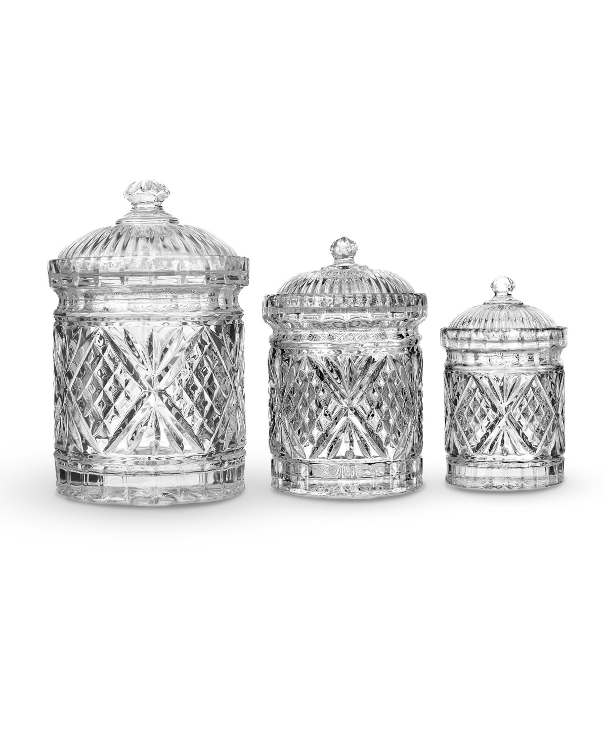 Click here for Dublin Canisters  Set of 3 - Clear prices