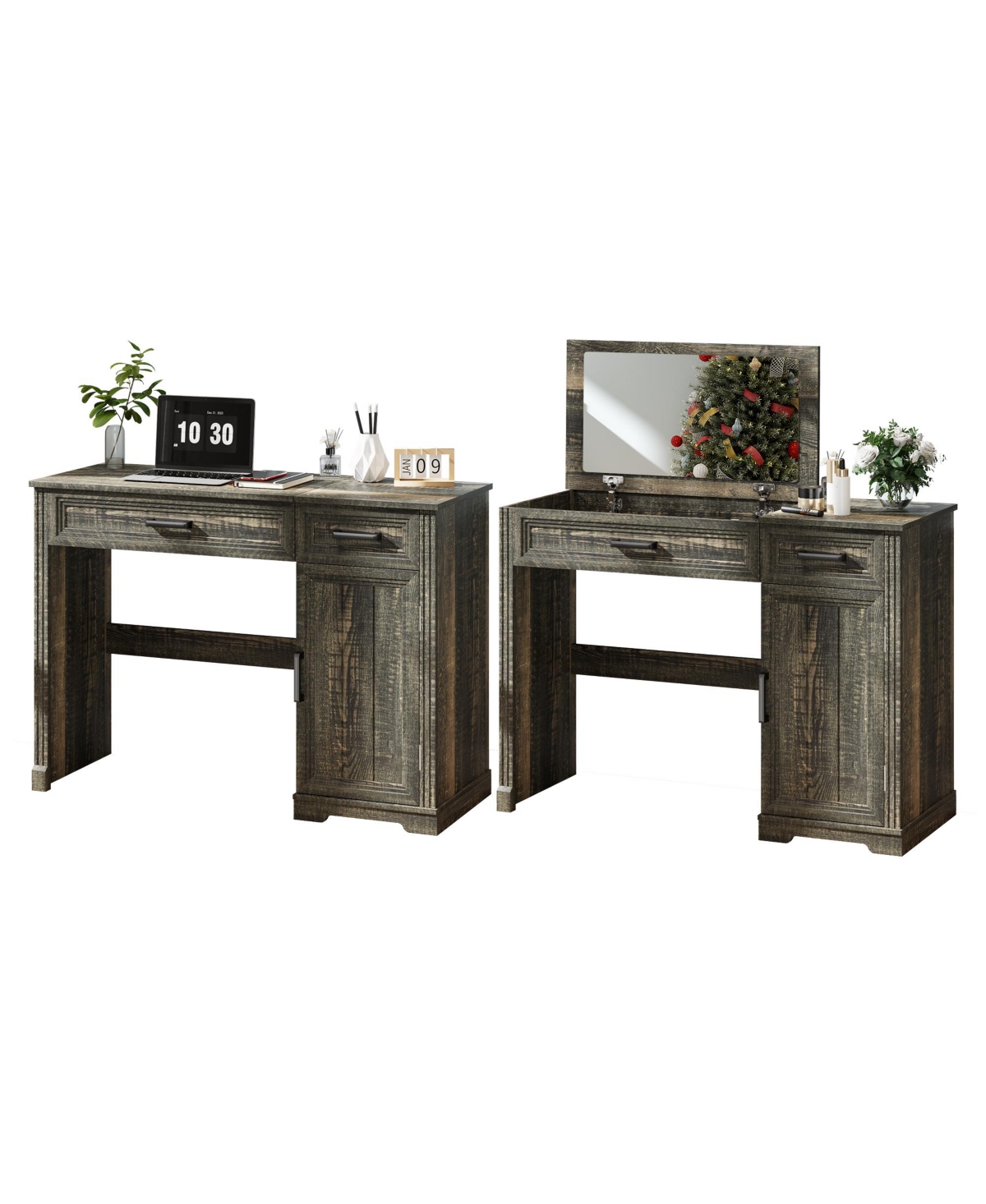 Click here for Vlsrka Vanity desk with mirror and storage drawers... prices