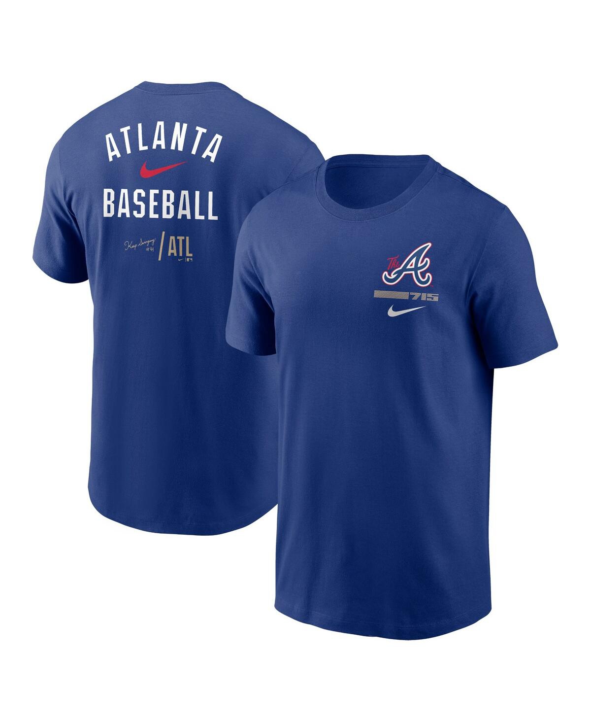Click here for Nike Mens Royal Atlanta Braves City Connect T-Shir... prices