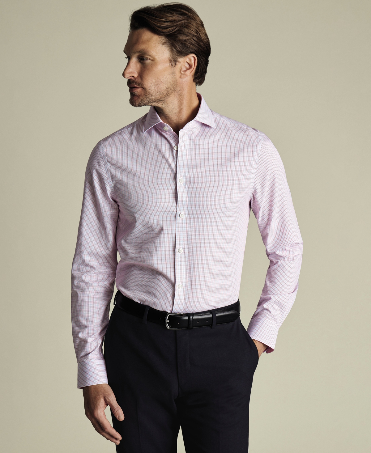 Click here for Charles Tyrwhitt Mens Non-Iron Check Dress Shirt -... prices