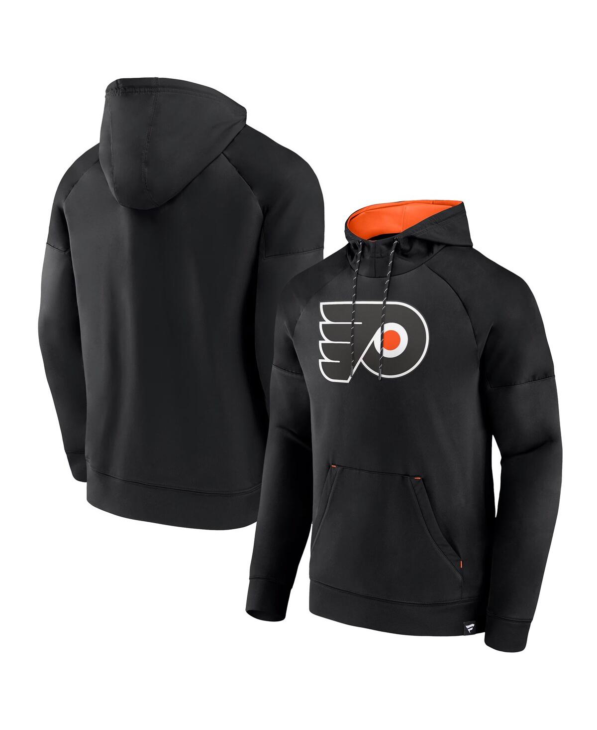Mens Fanatics Flyers Defender Pullover Hoodie - Black