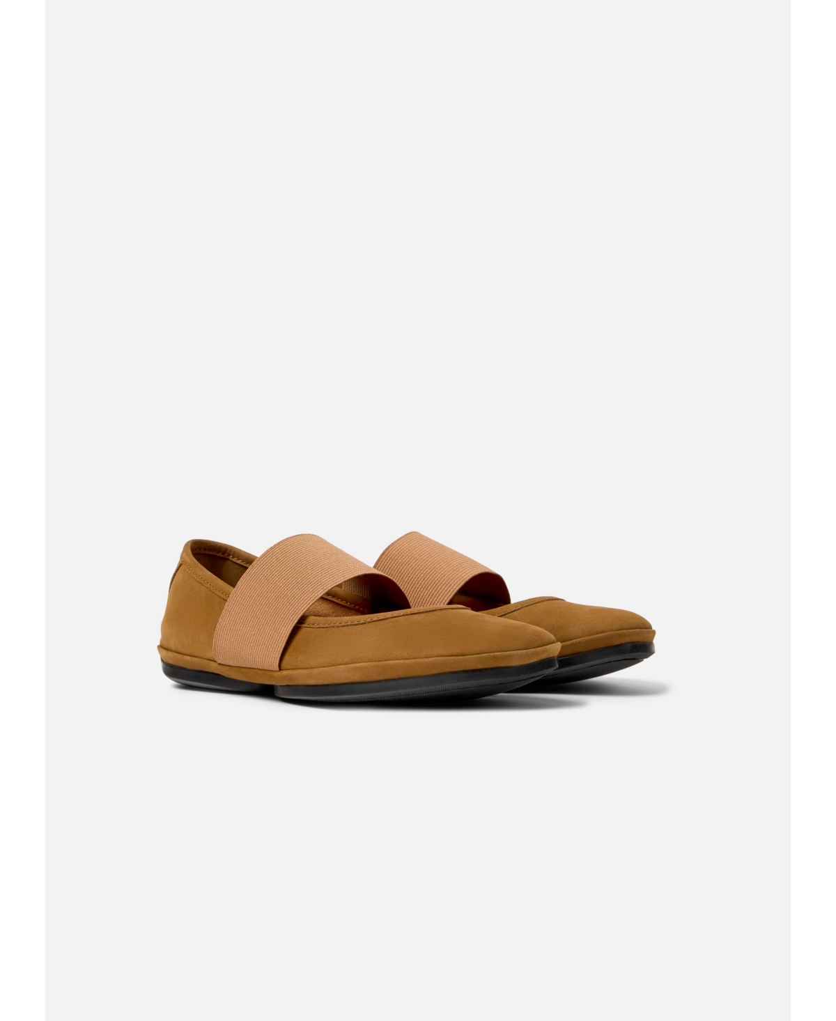 Click here for Camper Right Nina Leather Flats - Brown prices