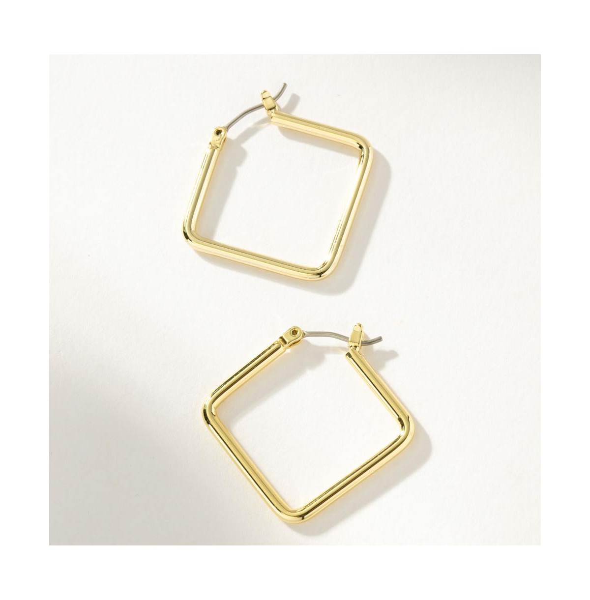 Click here for 14K Gold-Plated Girl Boss Hoop Earrings - Gold prices