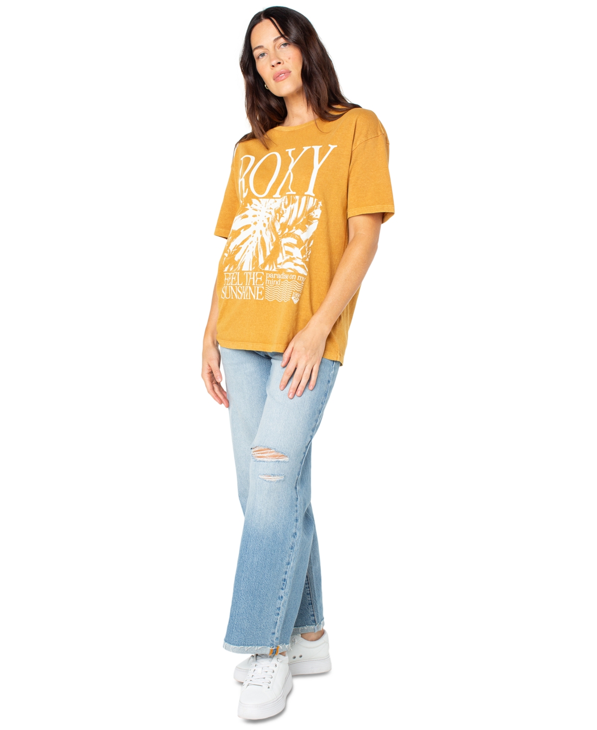 Click here for Roxy Juniors Feel The Sunshine Graphic Cotton T-Sh... prices
