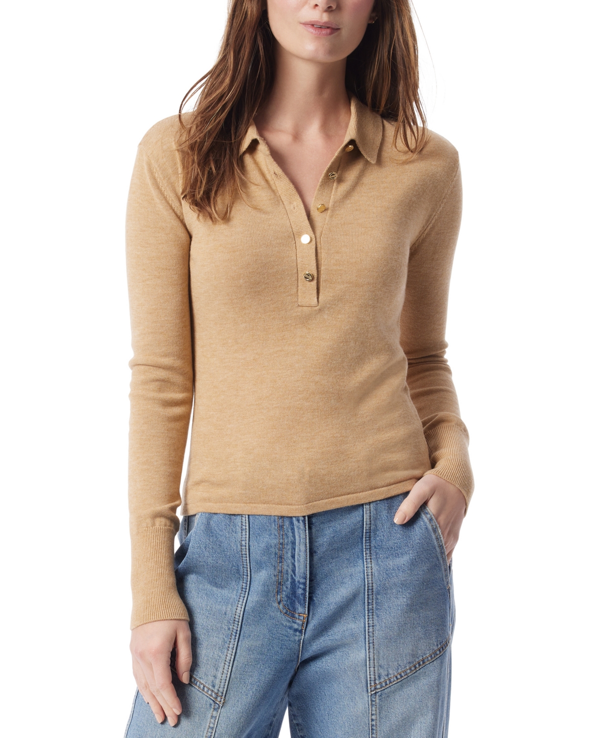 Click here for Dee Ocleppo Womens Sinead Long-Sleeve Polo Sweater... prices