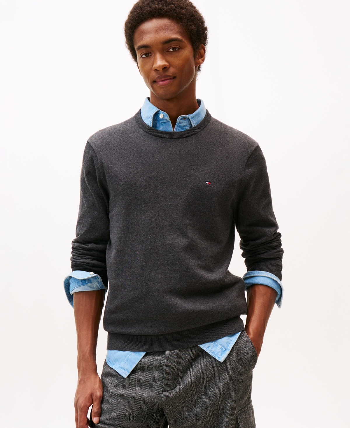 Click here for Tommy Hilfiger Mens Essential Crew Neck Sweater -... prices