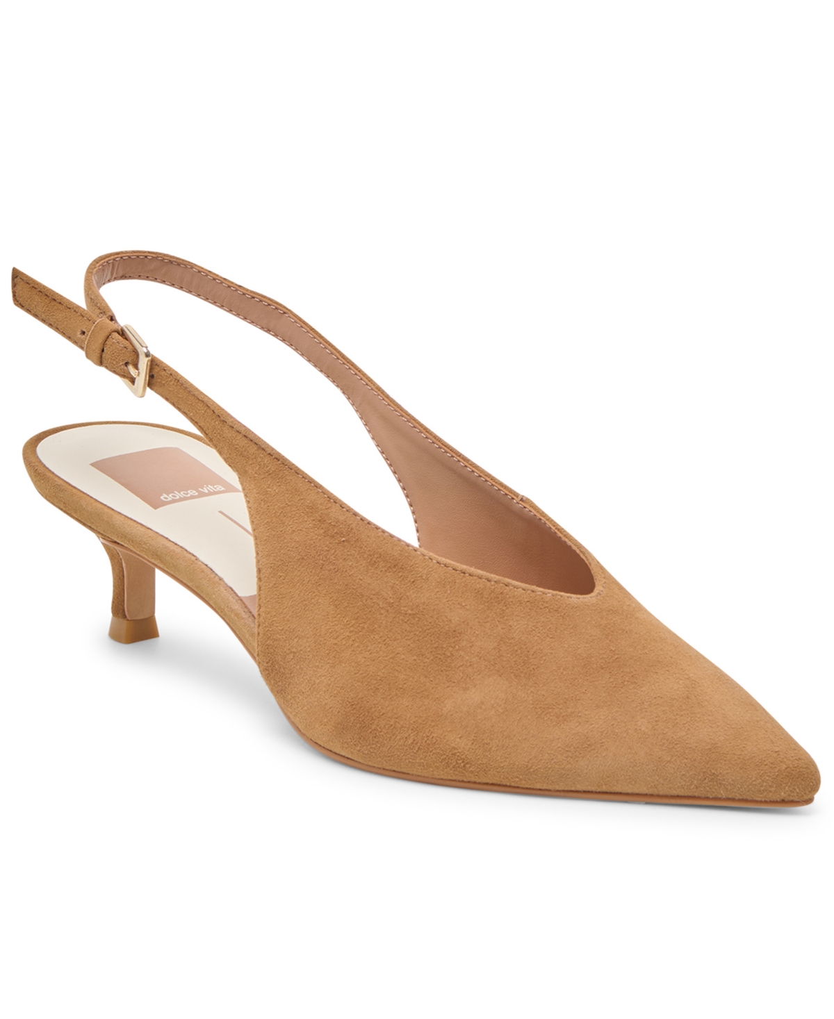 Click here for Dolce Vita Womens Alenna Kitten-Heel Slingback Pum... prices