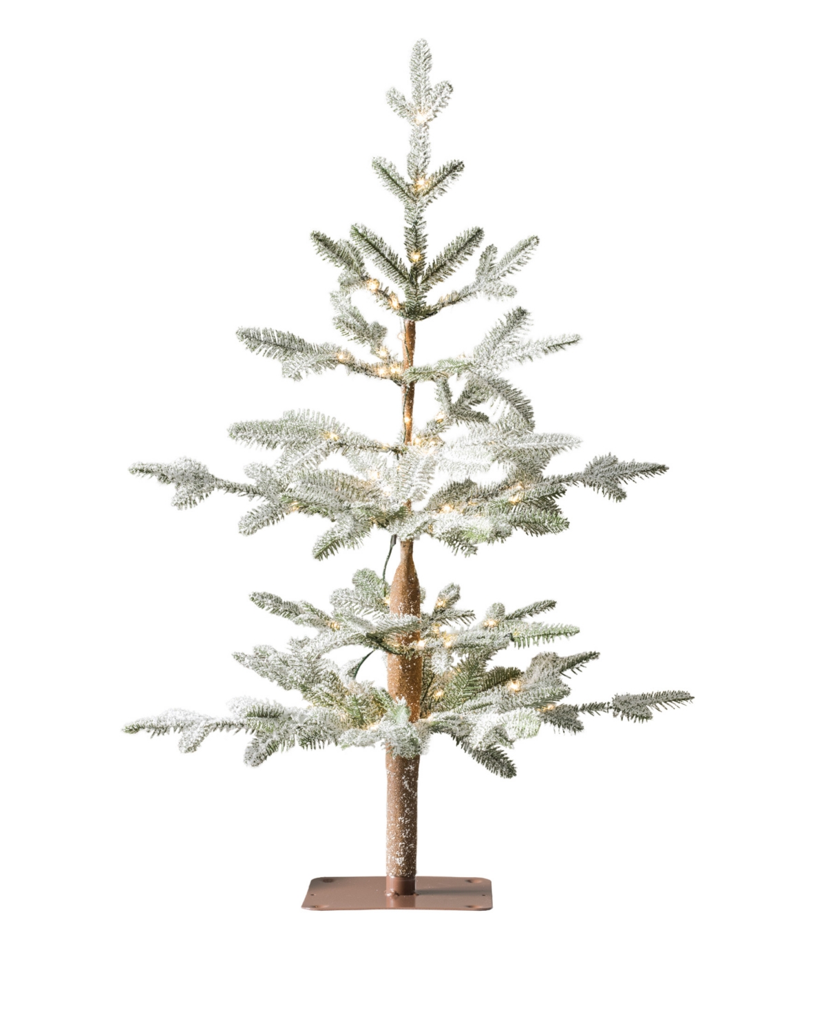Click here for Balsam Hill 3 ft Frosted Alpine Balsam Fir Pre-Lit... prices